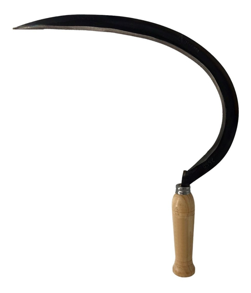 Hoz Dentada Metálica Con Mango De Madera – Natureza